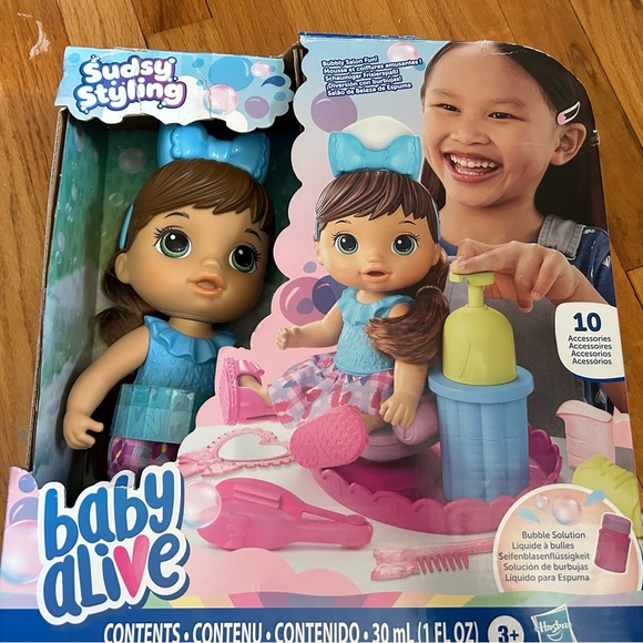 Hasbro | Toys | Baby Alive Sudsy Styling Doll | Poshmark